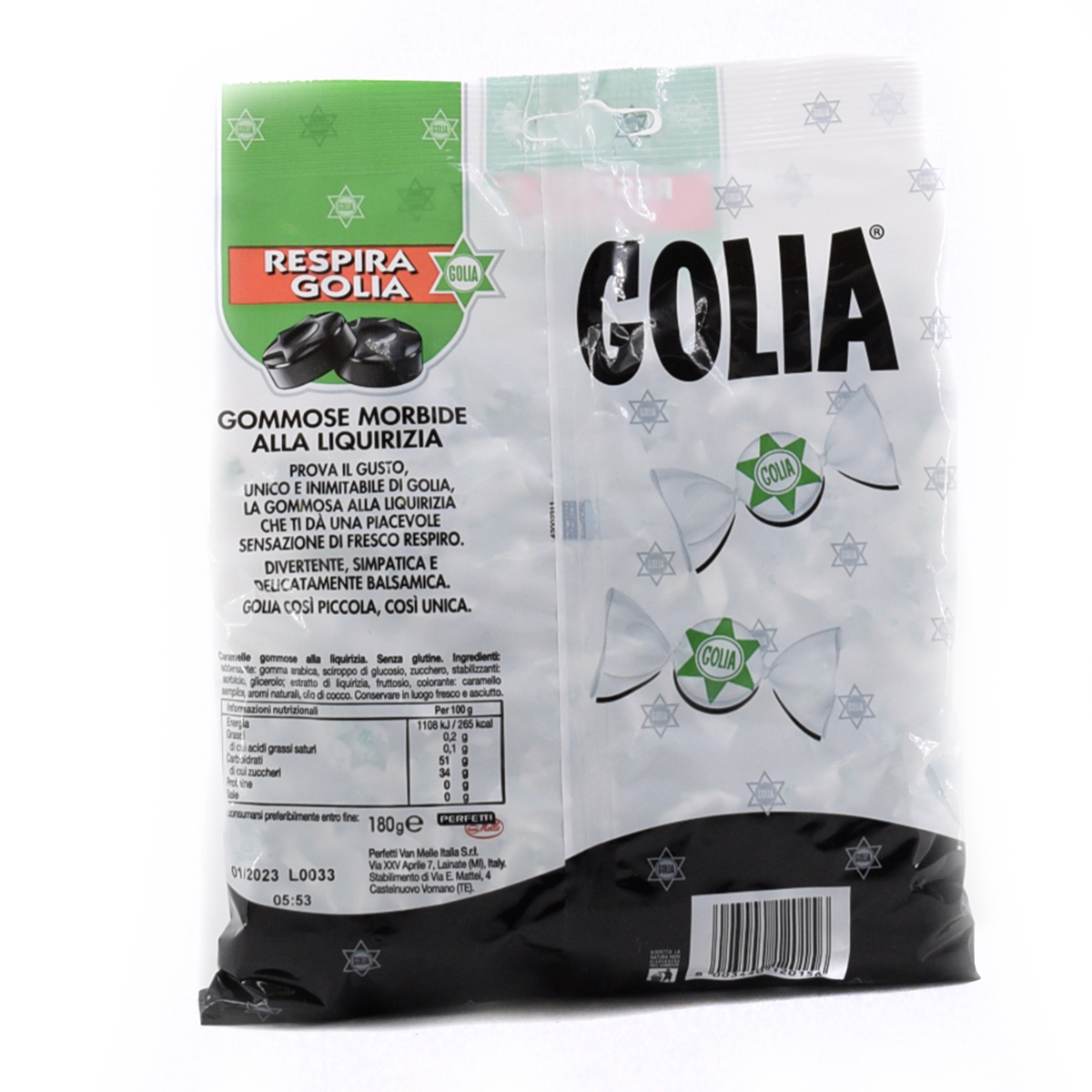 Golia Gran Golia, Caramelle Gommose Morbide alla Liquirizia 180g ...