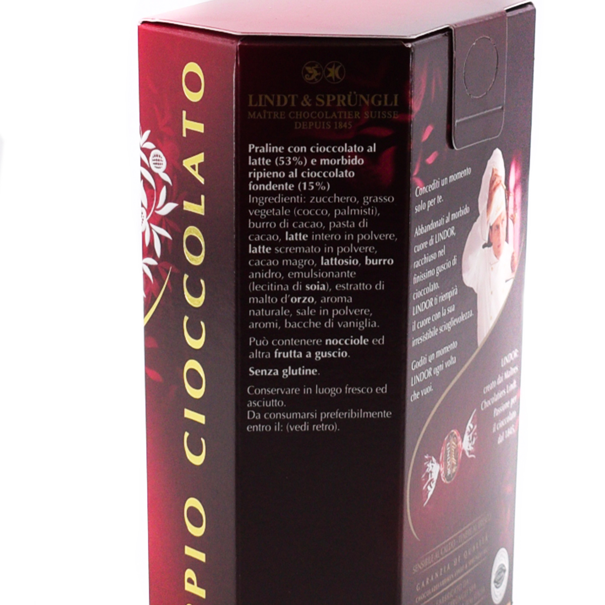 Lindt Lindor, Praline al Cioccolato al Latte, Ripiene al Cioccolato ...