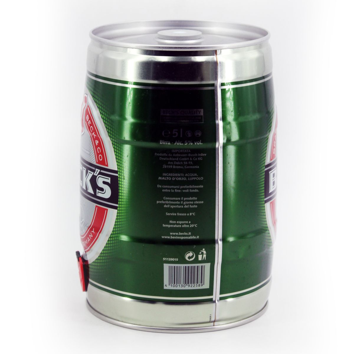 Beck's Birra Fusto 5l | Paladini Otello Supermercati
