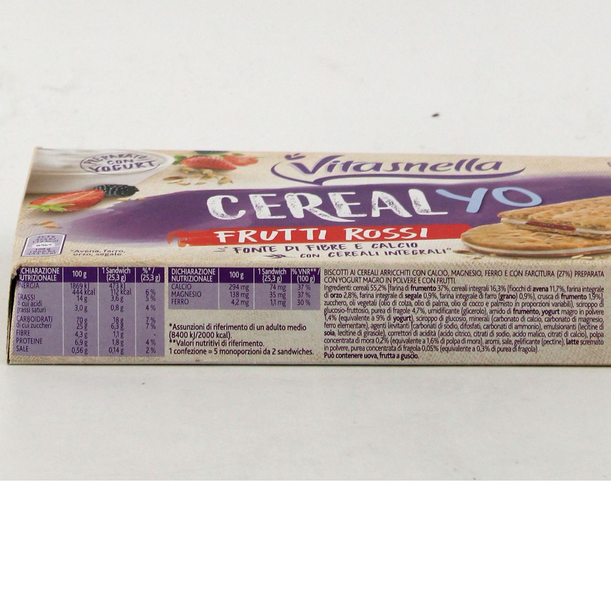 Vitasnella Cereal Yo Frutti Rossi 5 monoporzioni | Paladini Otello ...