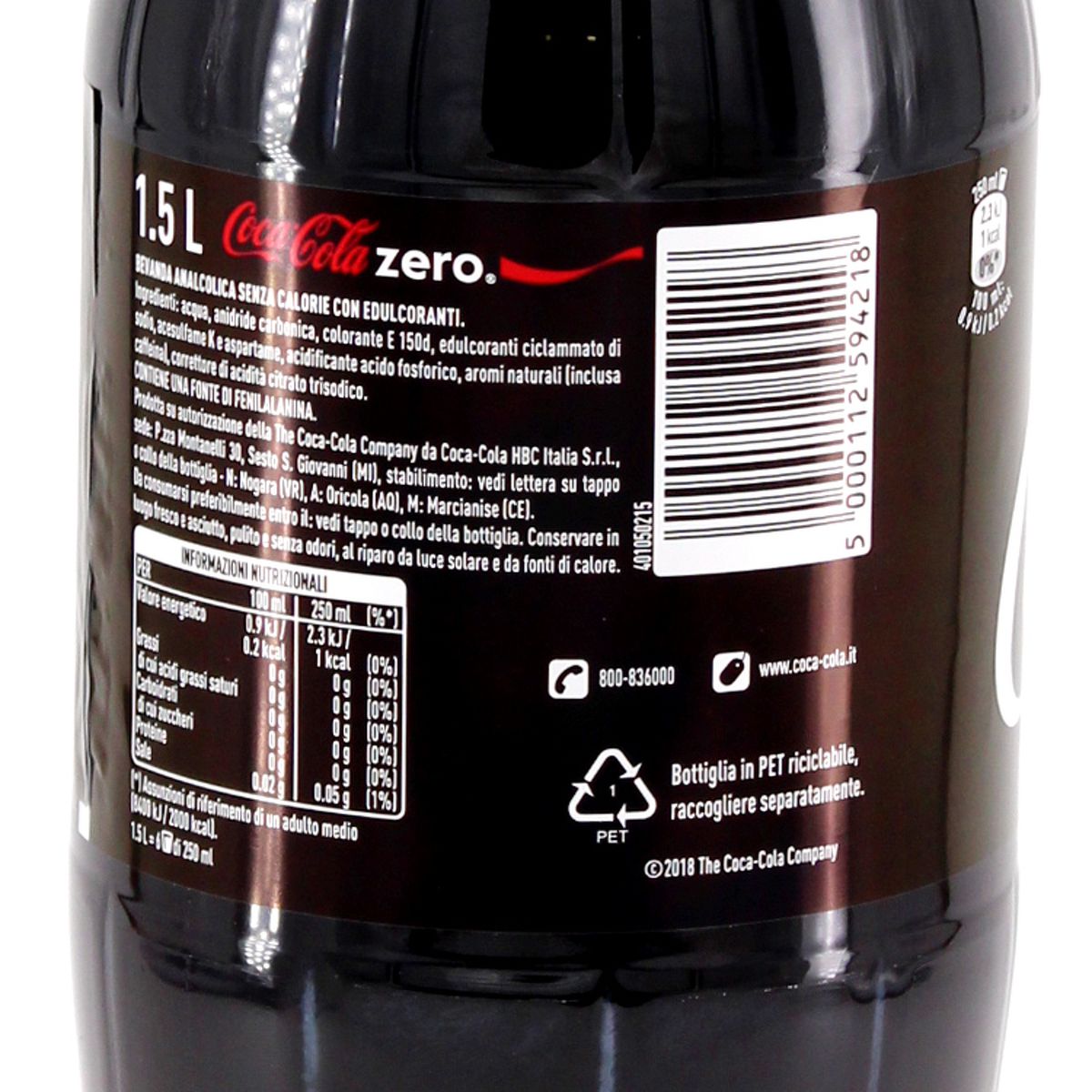 Coca Cola Zero Bottiglia 1,5l | Paladini Otello Supermercati